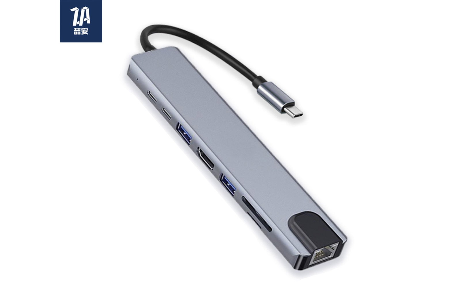 八合一 USB Type C Hub 集線器 | 說明書&安裝方式 - za3c 喆安官網